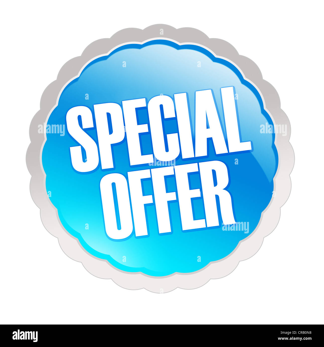 Special offer sticker - isolated on white background Stock Photo - Alamy