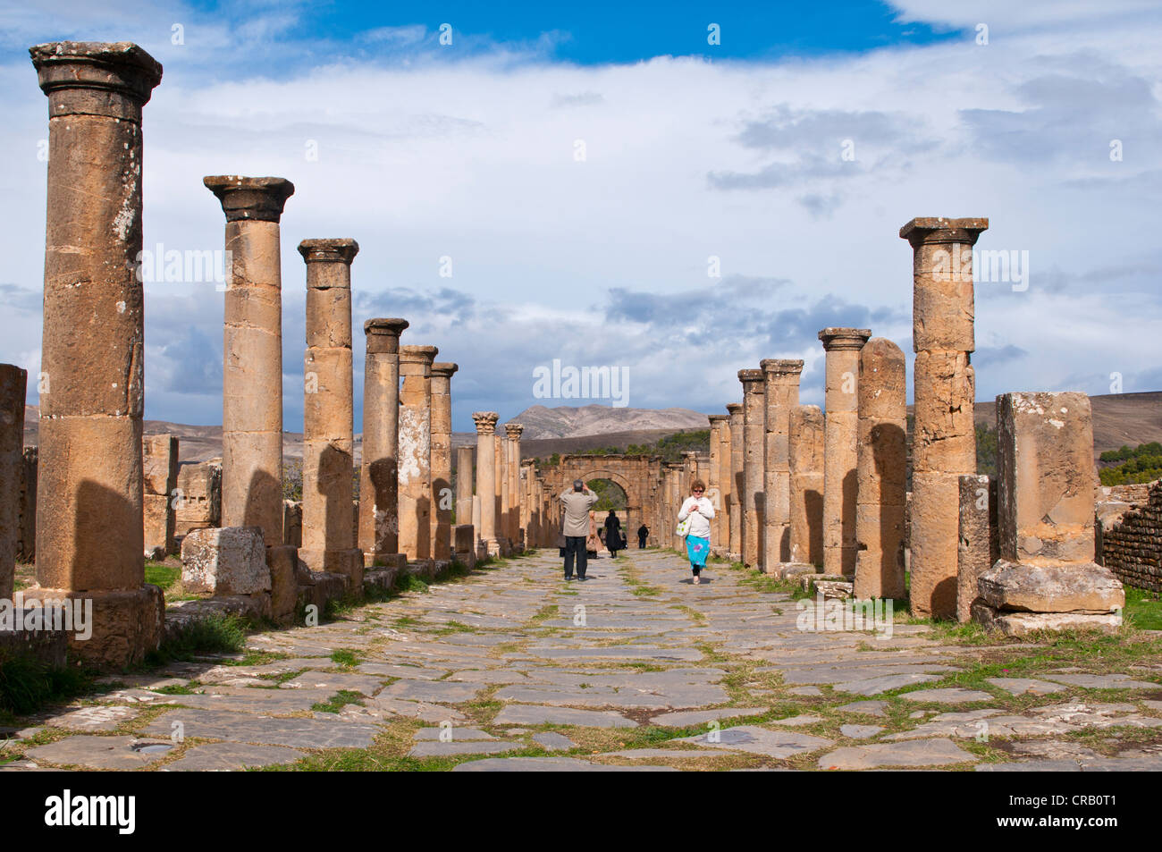 The Roman ruins of Djemila, Unesco World Heritage Site, Kabylie ...