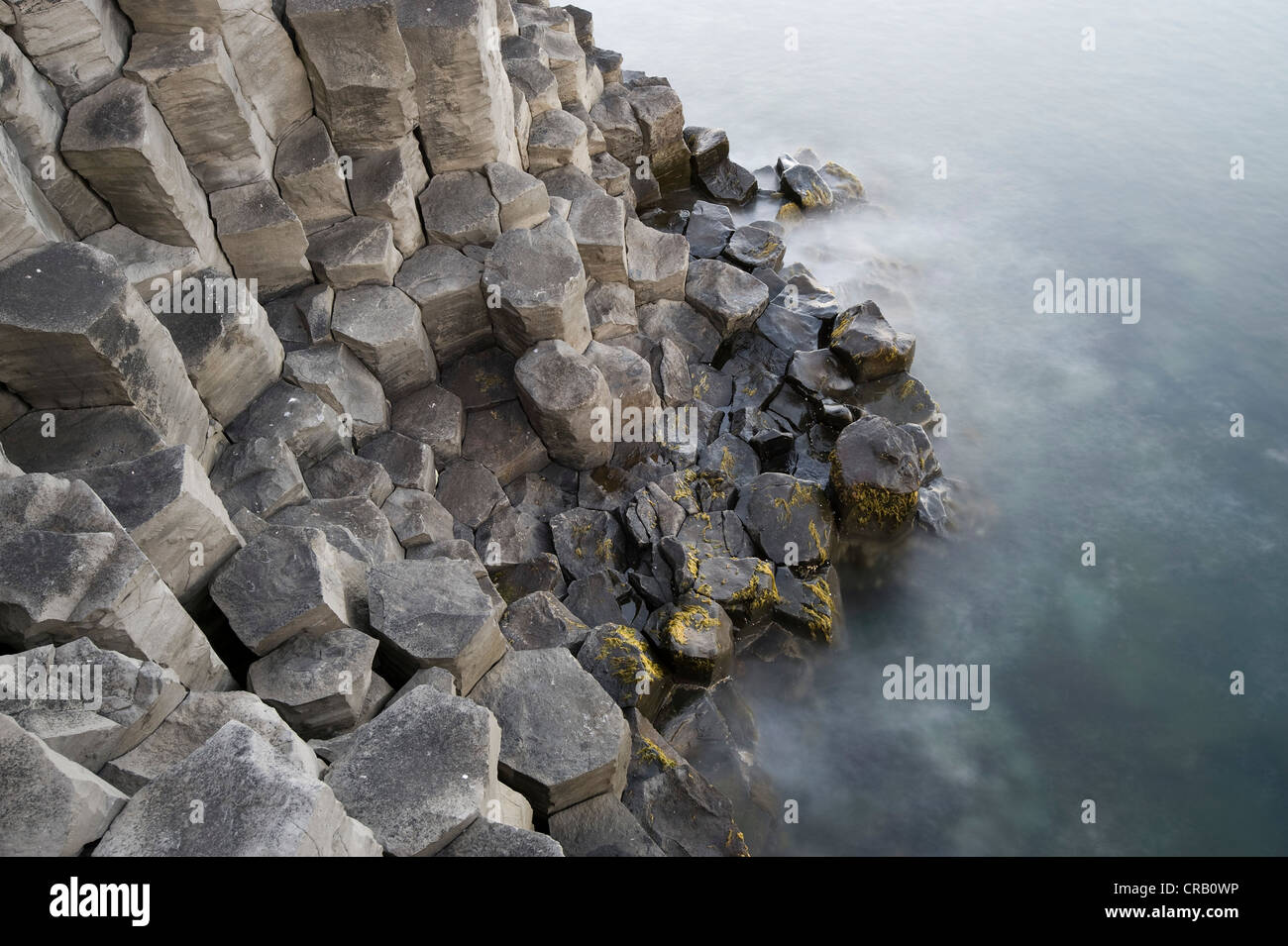 Basalt columns, Hofsos, Iceland, Europe Stock Photo - Alamy