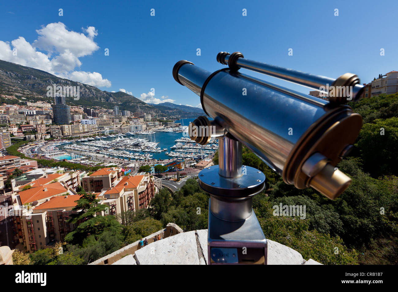 Overlooking the harbour of Monaco, Port Hercule, Monte Carlo ...