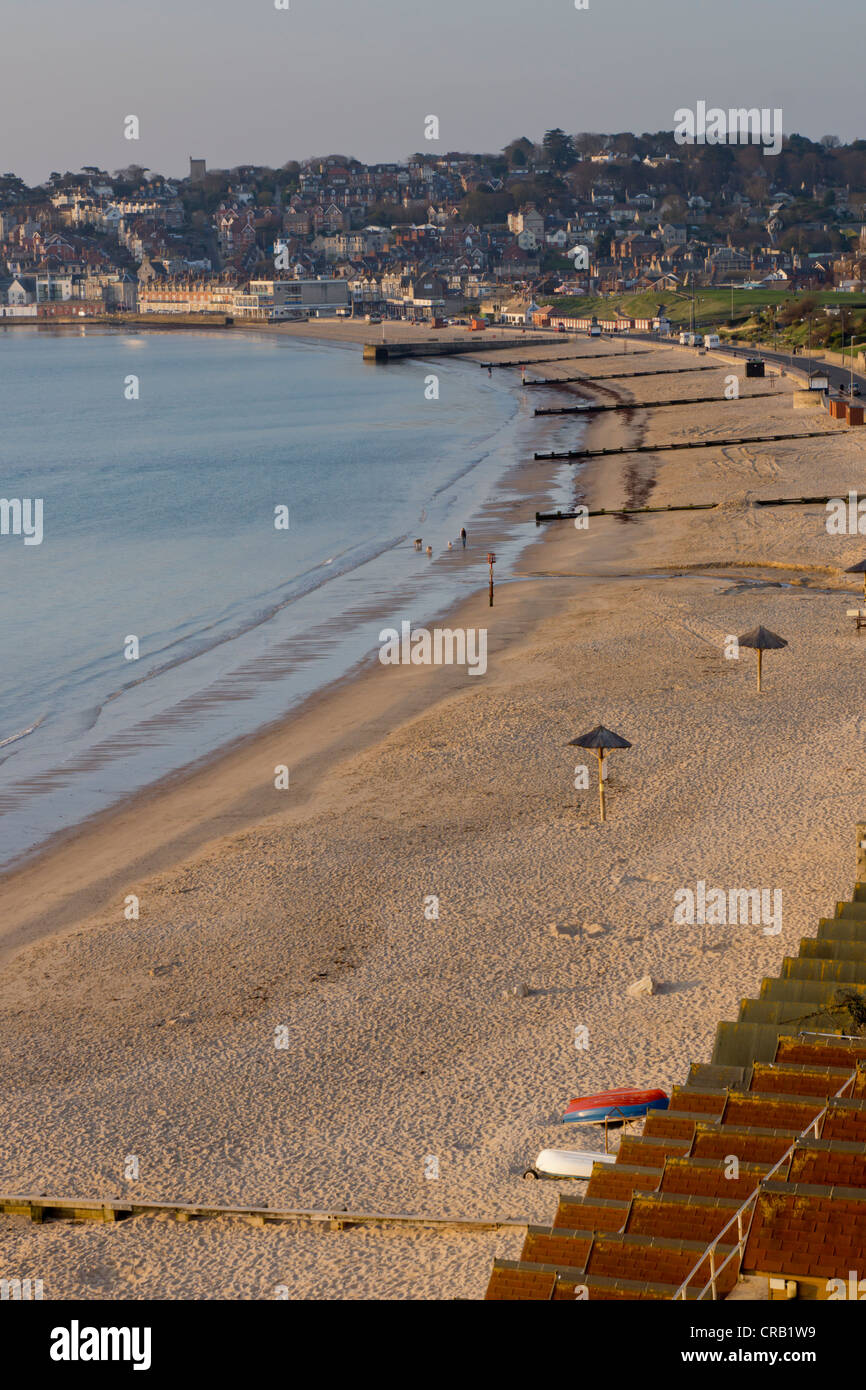UK, England, Dorset, Swanage beach view Stock Photo - Alamy