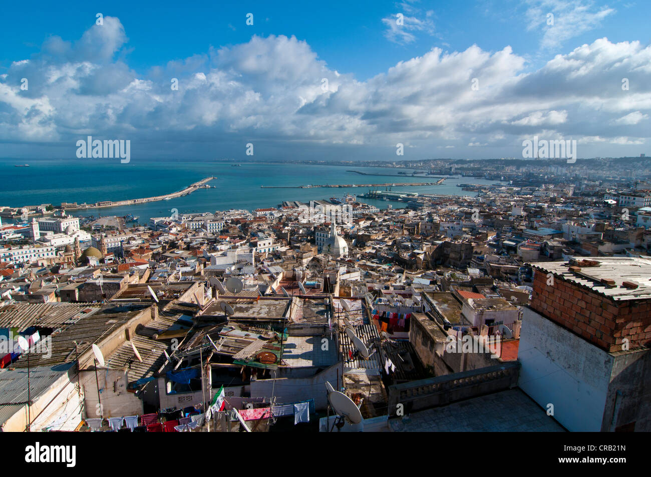 View over the Unesco World Heritage site, the Kasbah, historic district ...