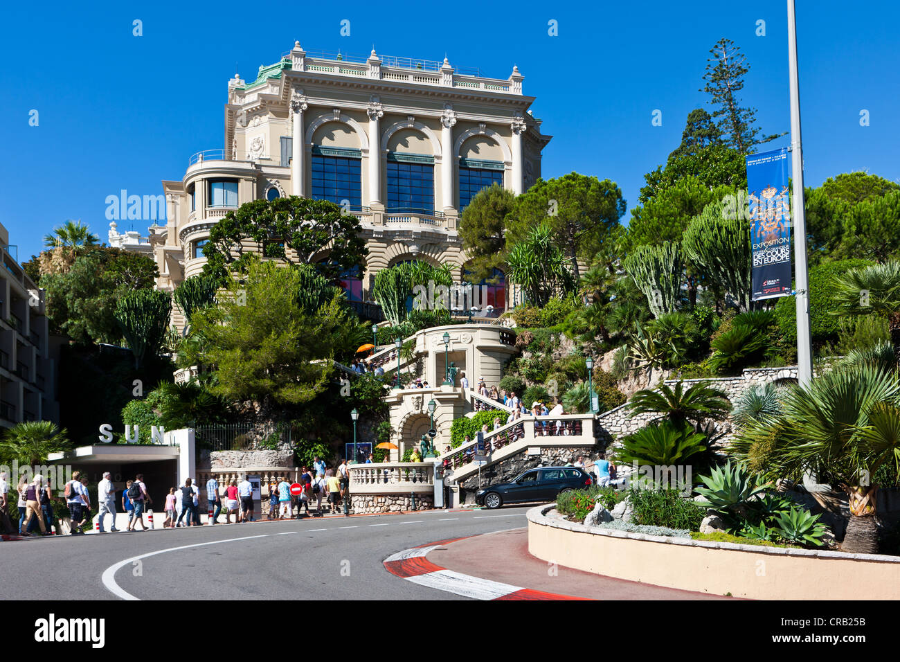 Monte Carlo Casino, hairpin curve of the Formula 1 circuit, Monte Carlo ...