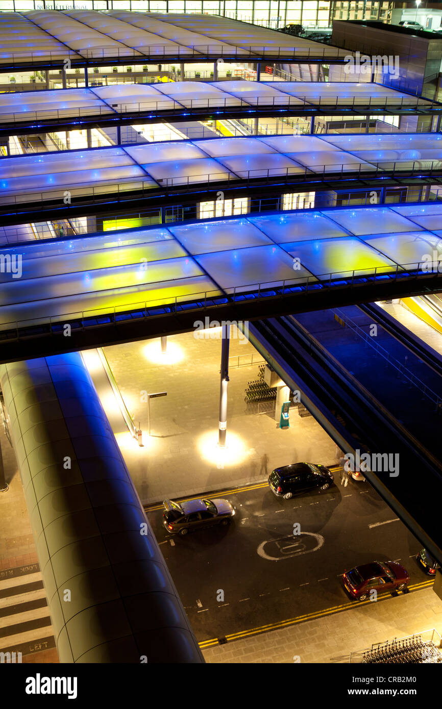 Gatwick airport, North terminal at night Stock Photo - Alamy