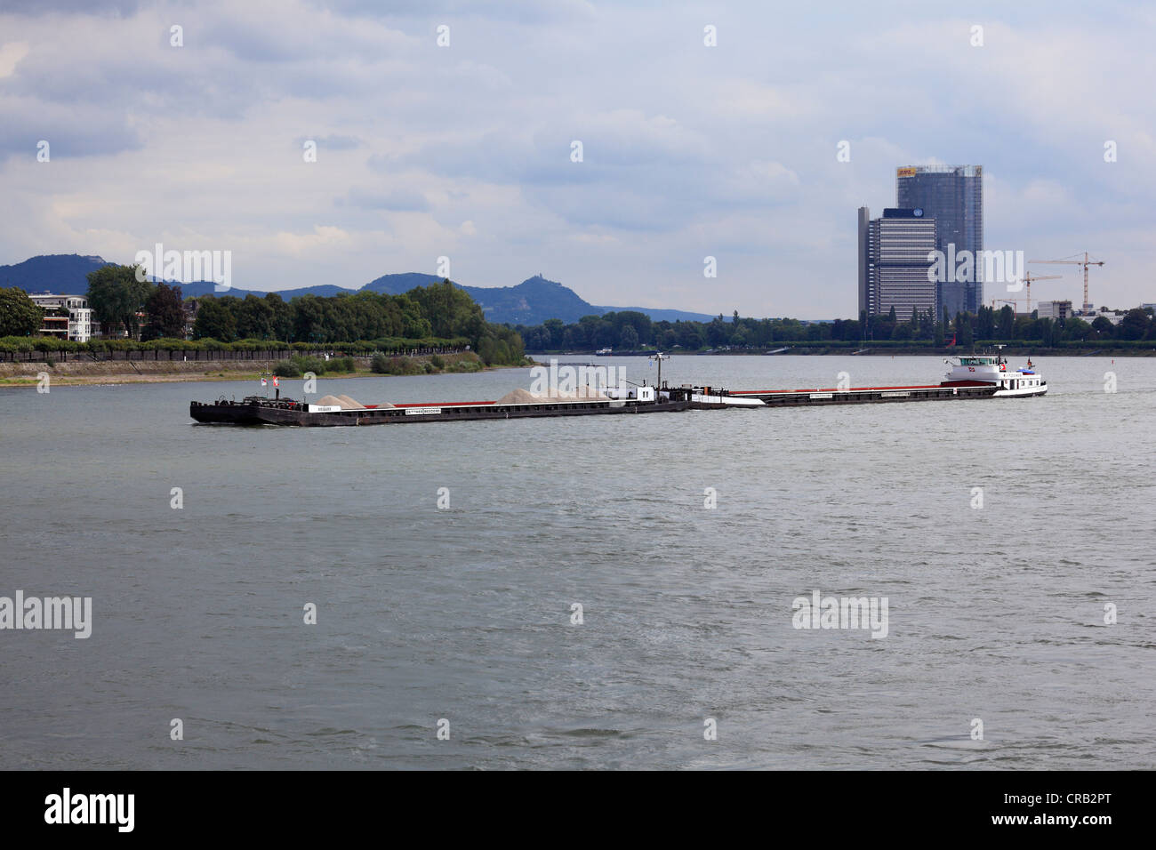 Inland vessel, pusher craft, pusher tug, pusher convoy, Rhine River ...