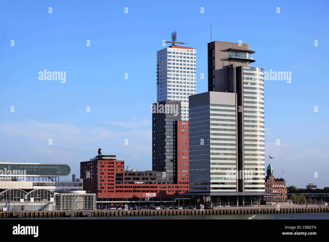 High-rise World Port Center, Rotterdam Port Authority, in front of the ...