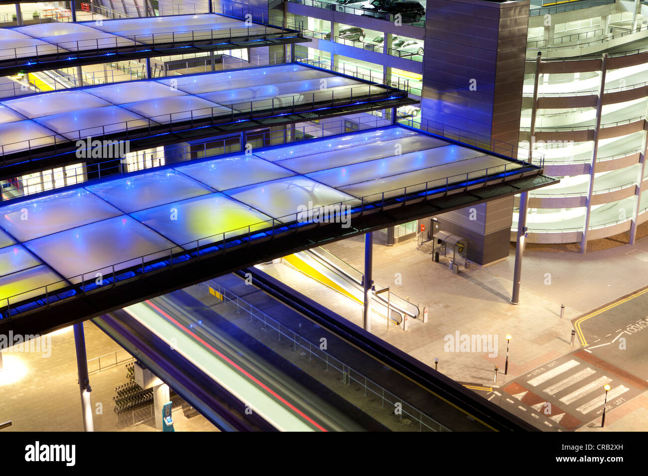 Gatwick airport, North terminal at night Stock Photo - Alamy