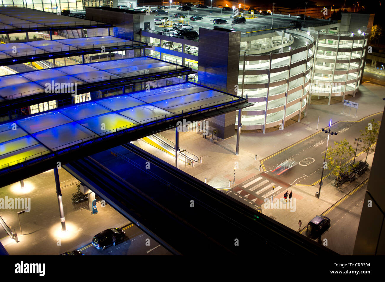 Gatwick airport, North terminal at night Stock Photo - Alamy