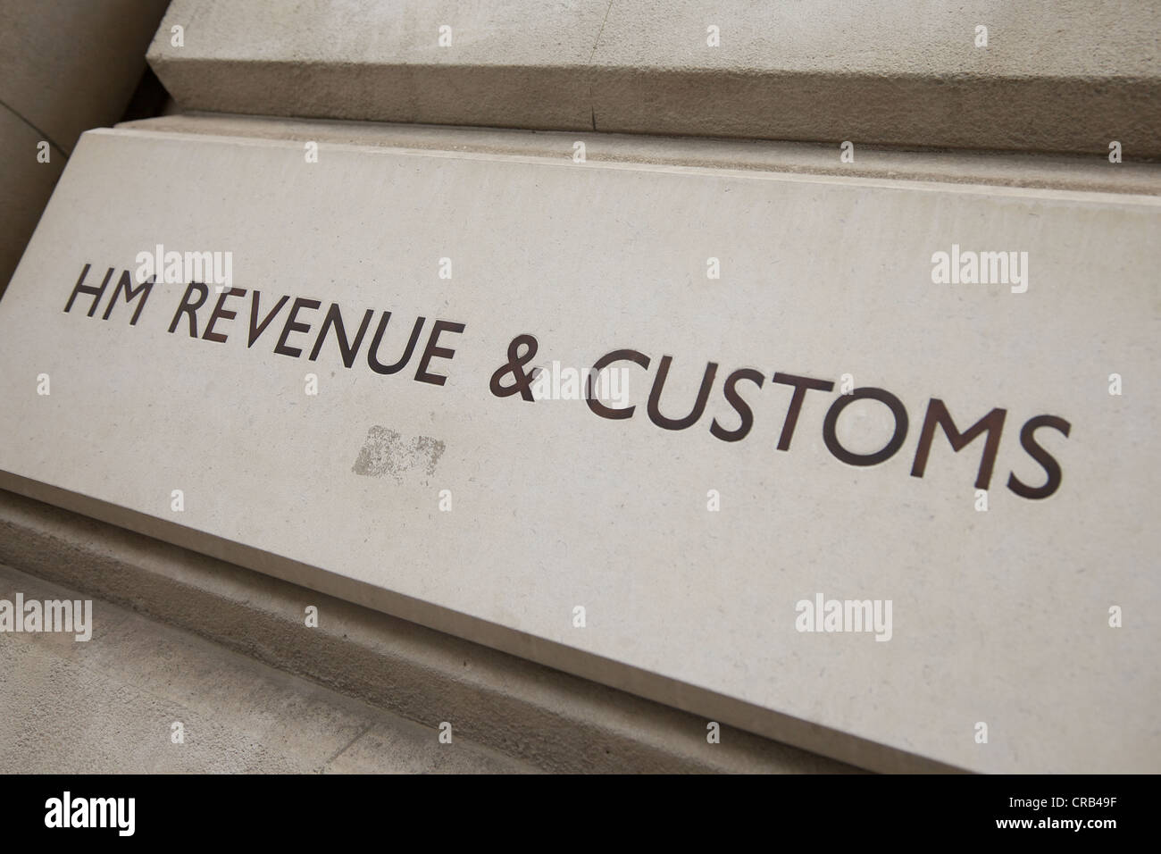 HM revenue & customs sign in London Stock Photo - Alamy