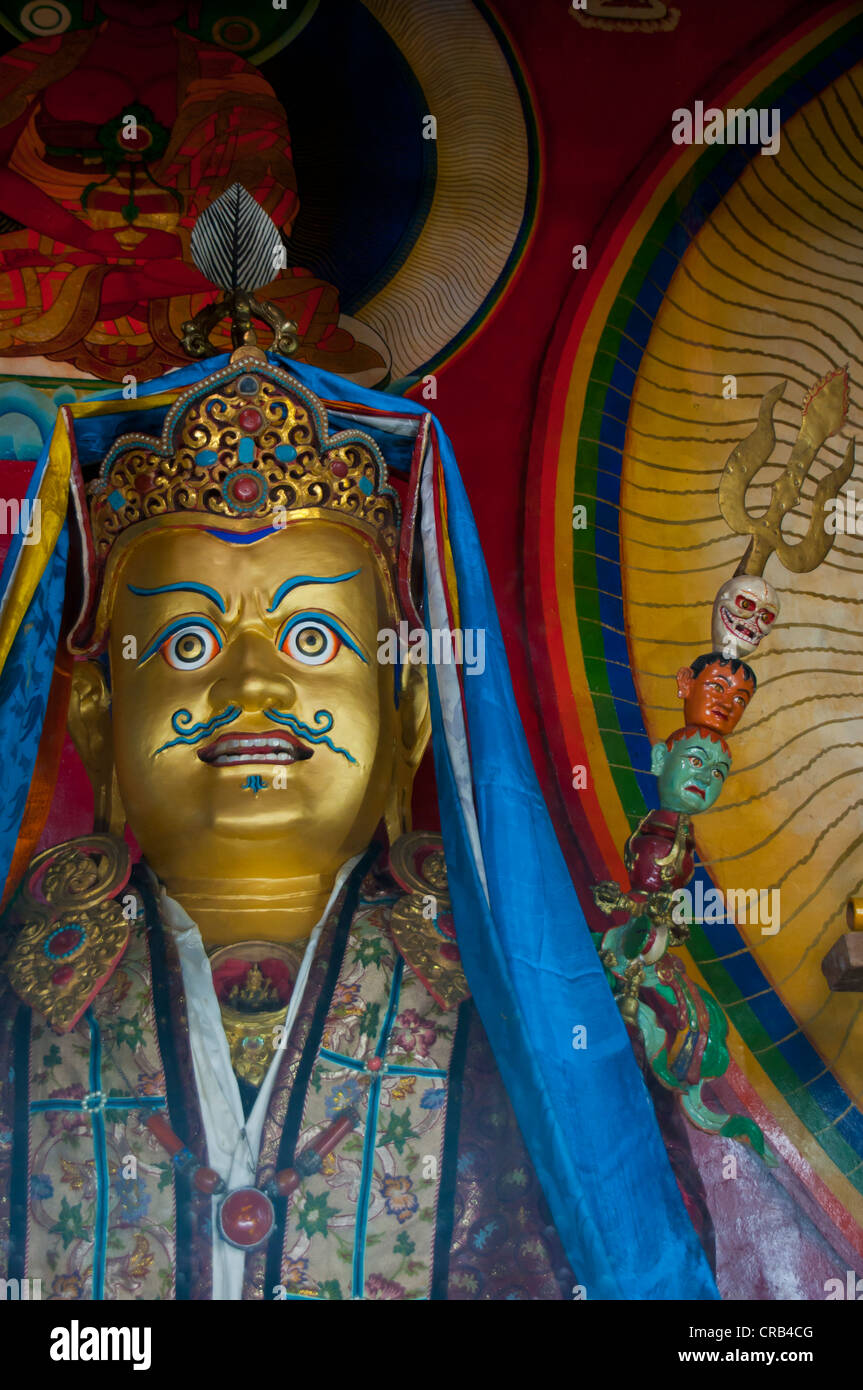 Buddhist statue in a temple, Lhasa, Tibet, Asia Stock Photo - Alamy