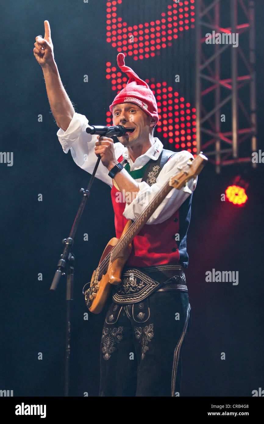 Markus Unterladstaetter, singer and frontman of the Austrian folk music ...