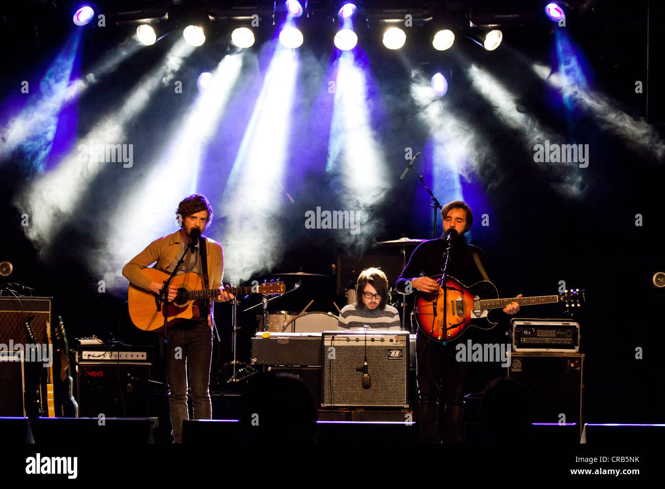 British alternative pop and rock band Goldheart Assembly performing ...