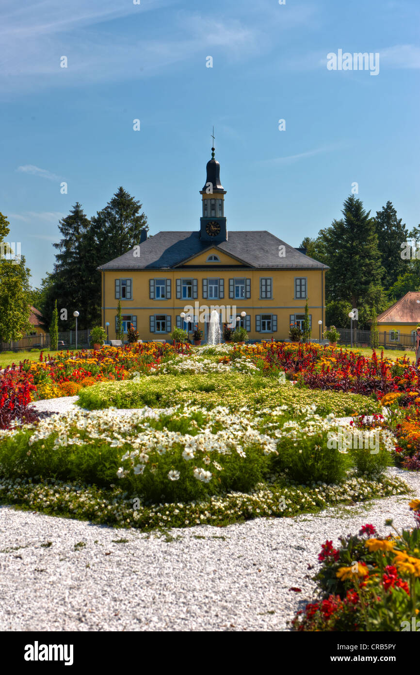 Office building of the saline, Kurpark spa park, Bad Rappenau, Baden ...