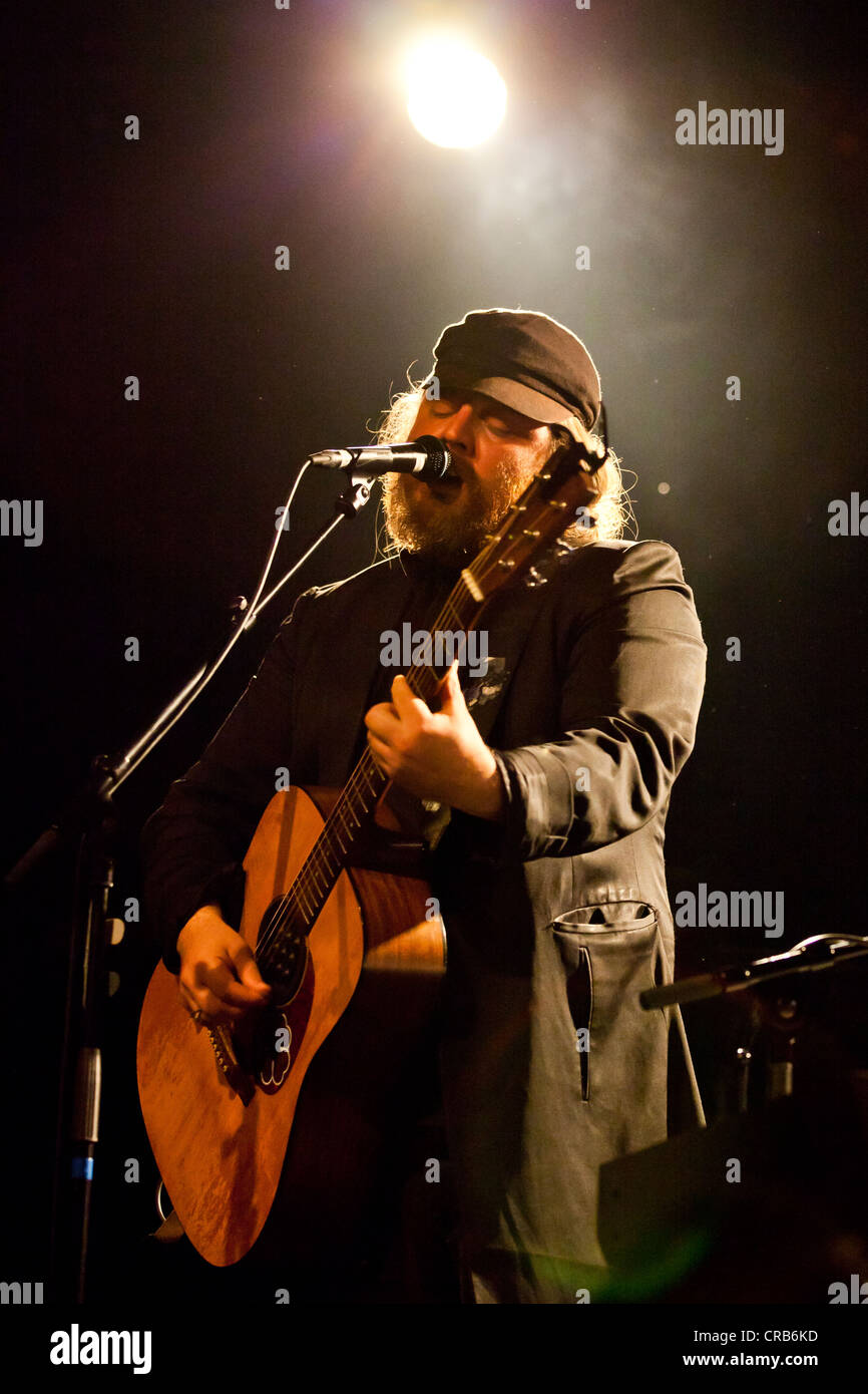 Søren Huss, singer and frontman of the Danish band Saybia, performing ...