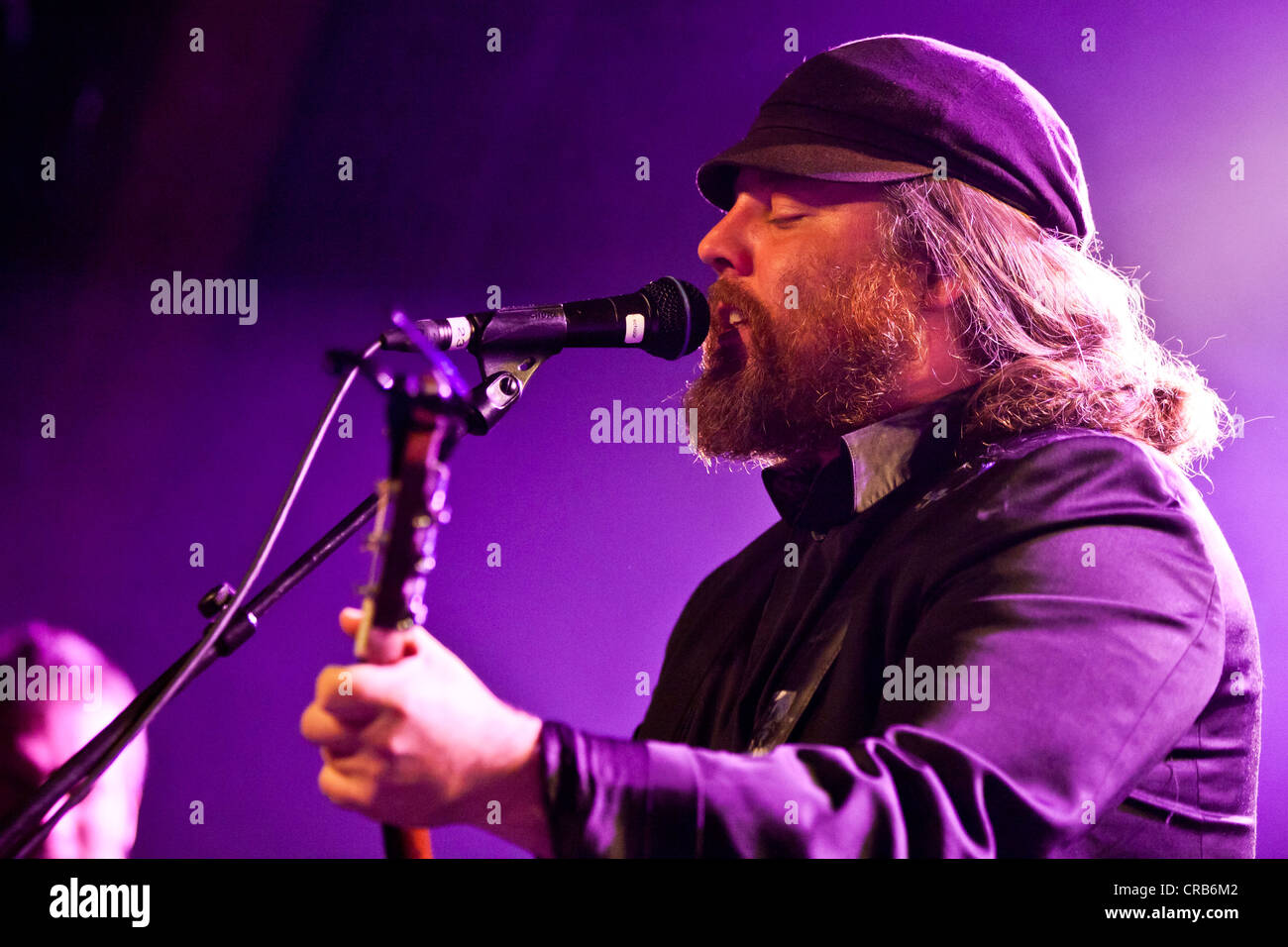 Søren Huss, singer and frontman of the Danish band Saybia, performing ...