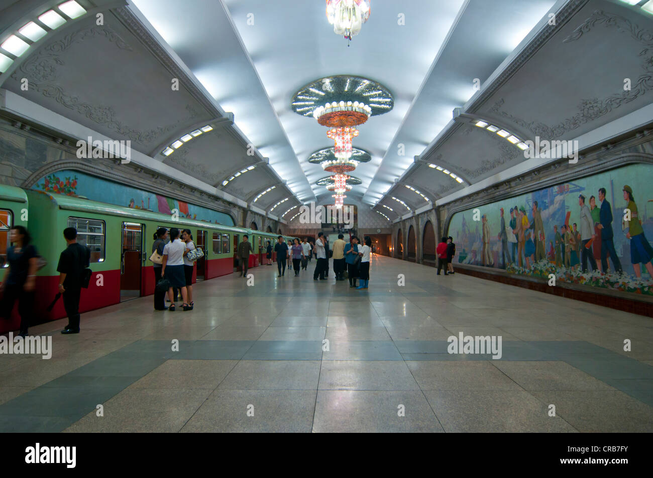 Pyongyang subway hi-res stock photography and images - Alamy