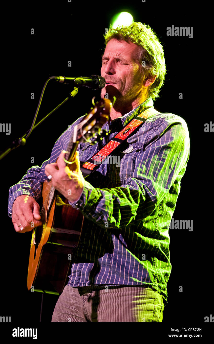 Bavarian-German singer-songwriter Hans Soellner performing live in the ...