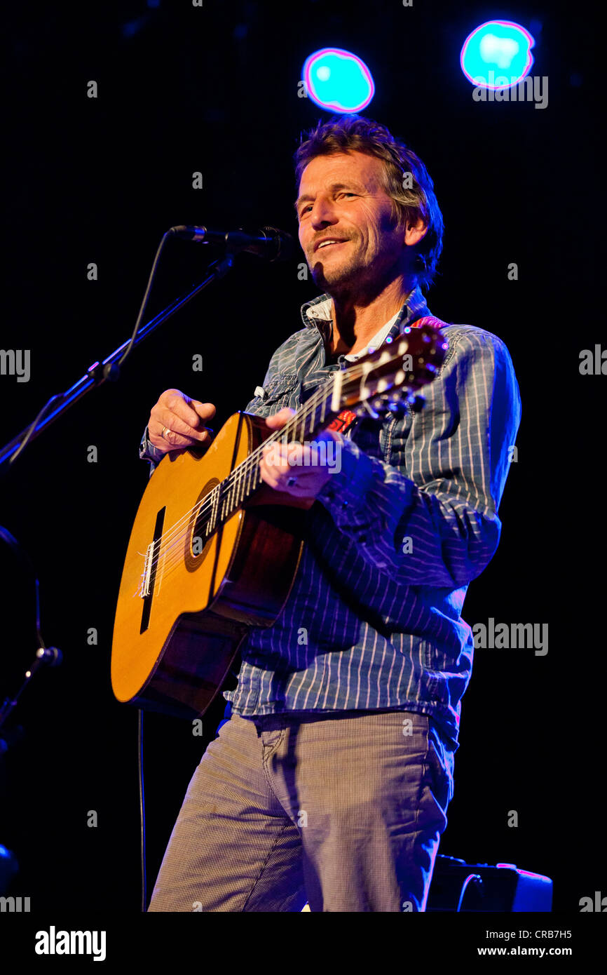 Bavarian-German singer-songwriter Hans Soellner performing live in the ...