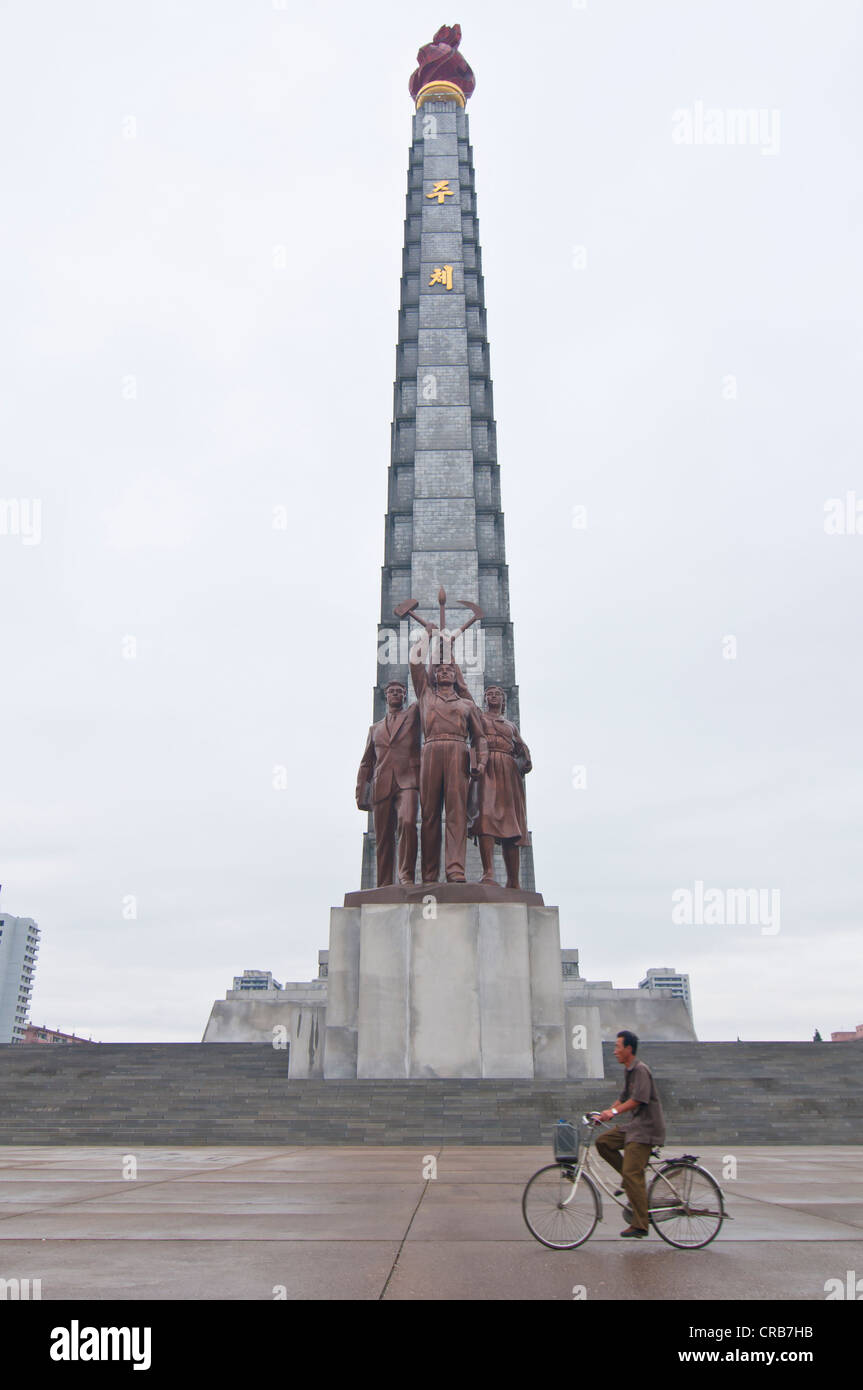 Juche Tower, Pyongyang, North Korea, Asia Stock Photo - Alamy