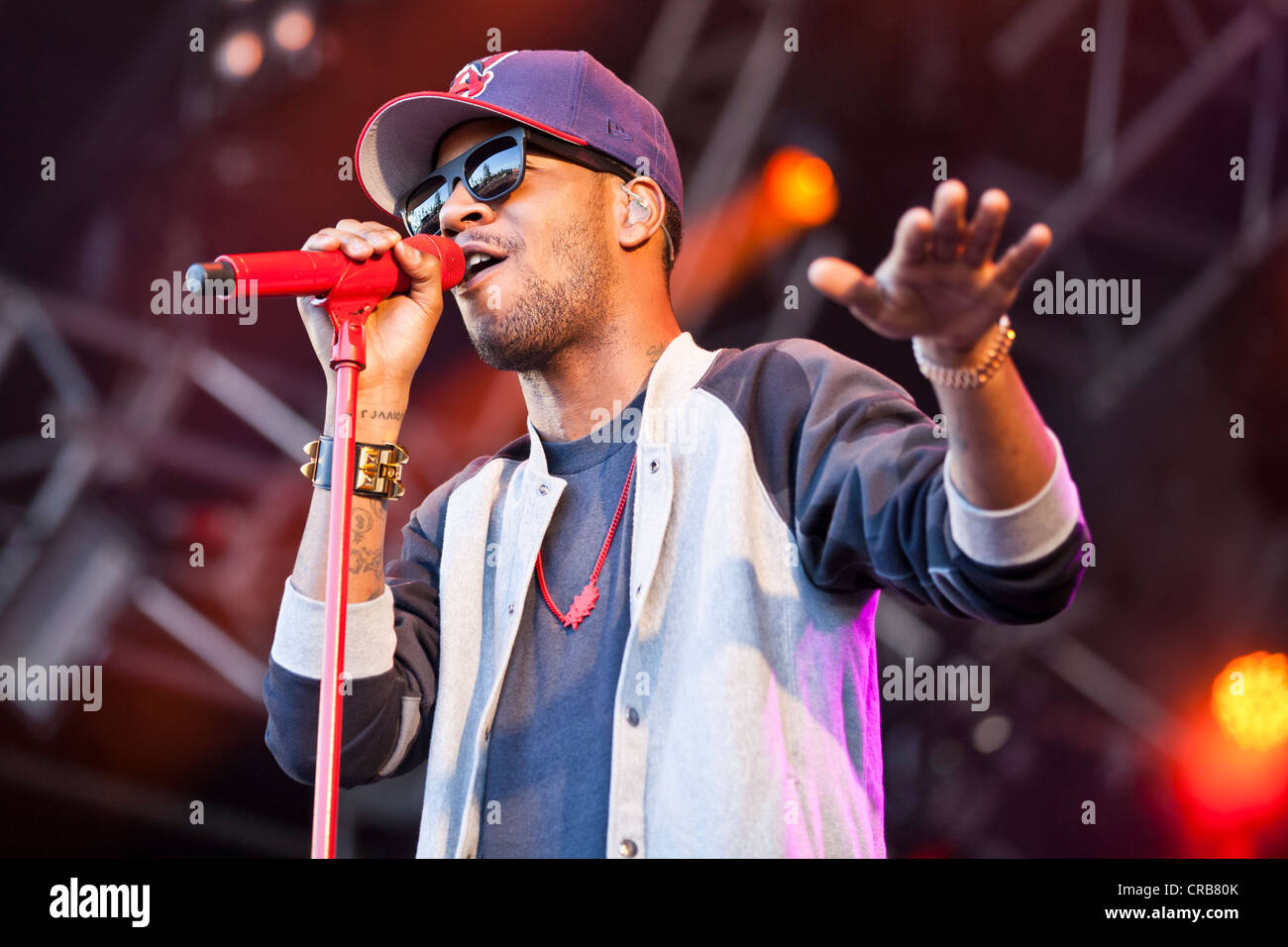 U.S. actor and rapper Kid Cudi performing live at the Heitere Open Air ...