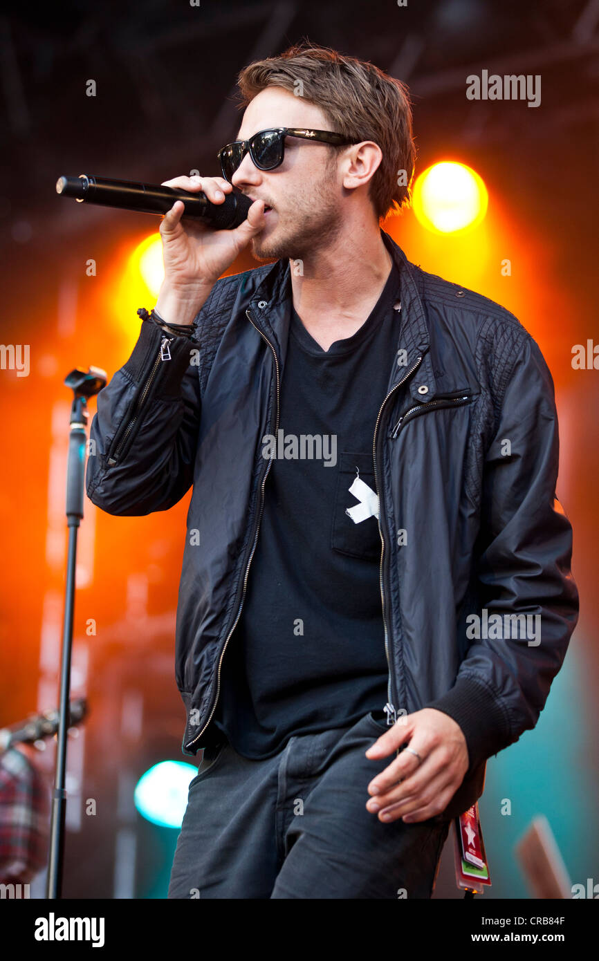 German songwriter and rapper Thomas Huebner aka Clueso performing live ...