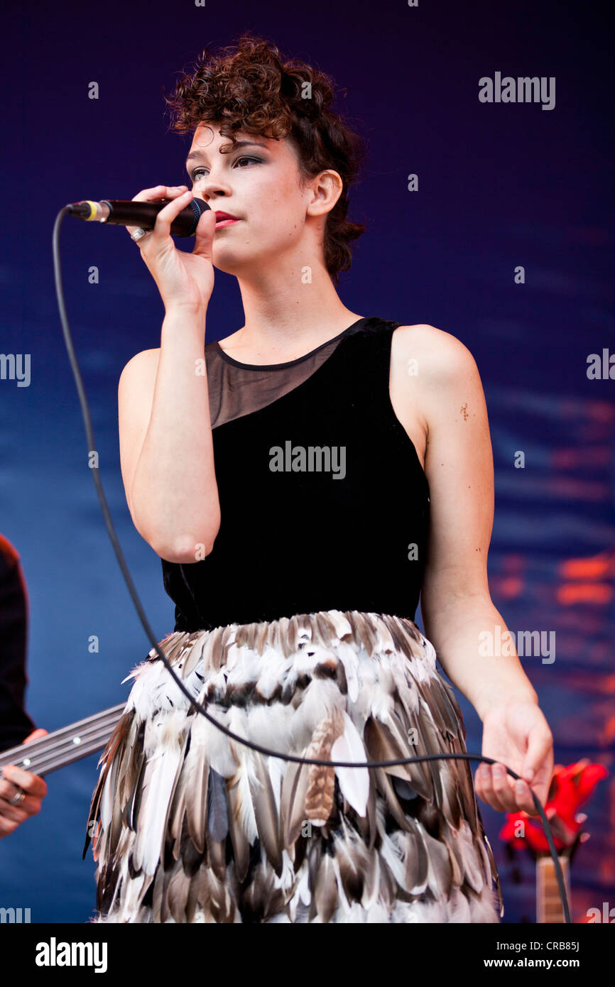 Canadian-Swiss singer Christina Maria live at the Blue Balls Festival ...