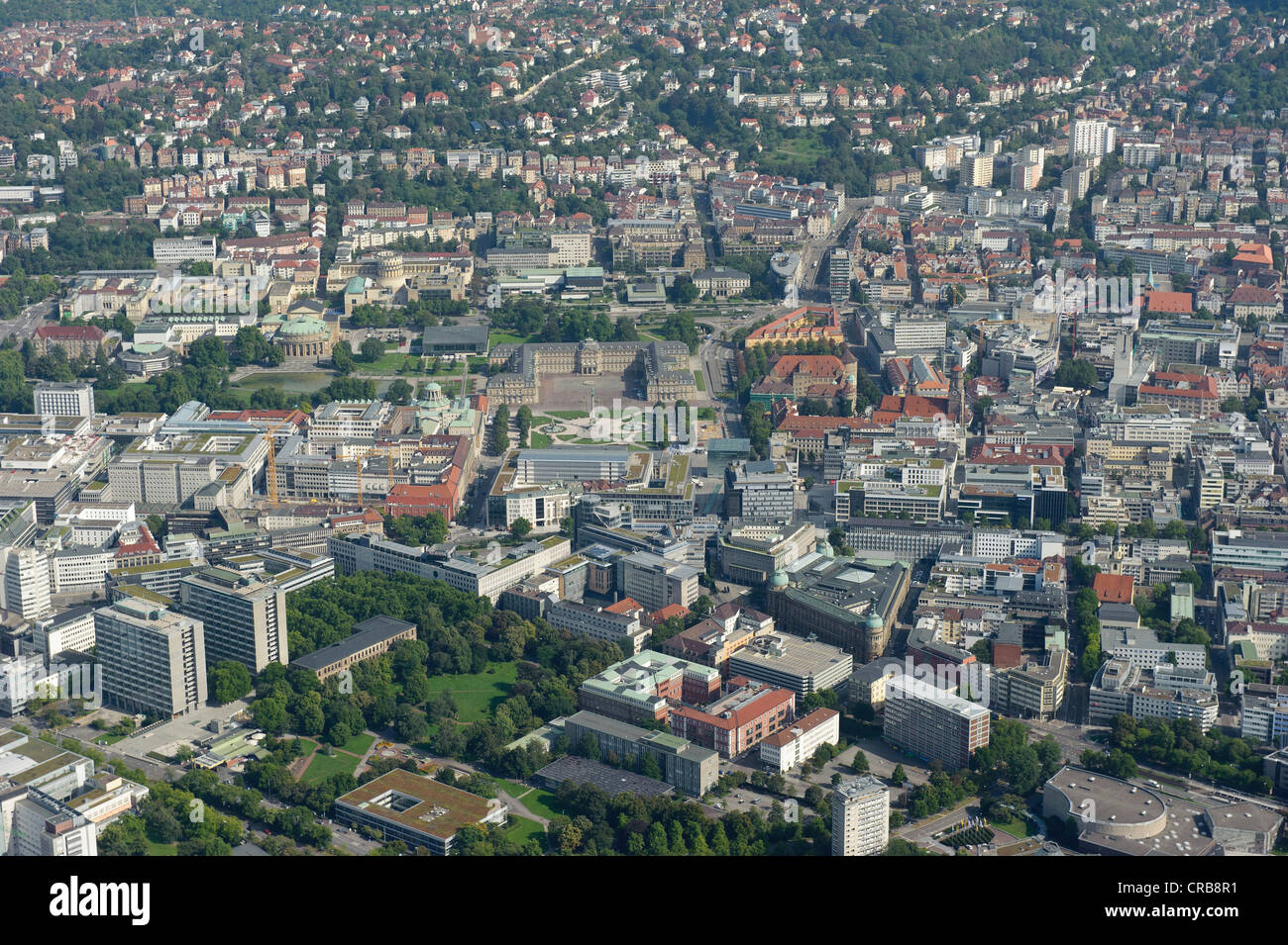 Aerial view, Stuttgart, Baden-Wuerttemberg, Germany, Europe Stock Photo ...