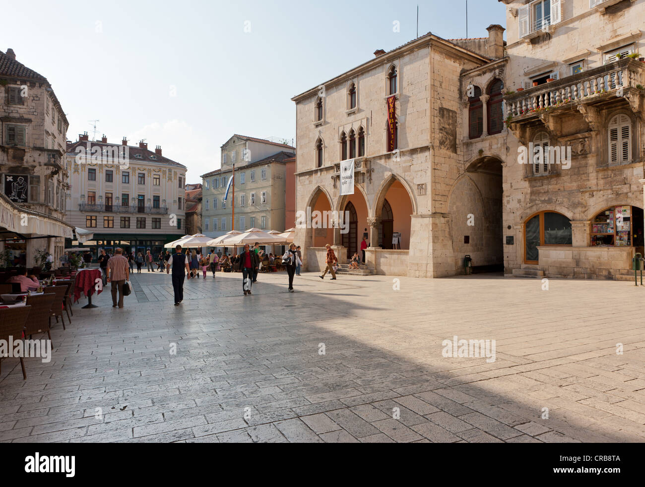Historic town centre with restaurants, Narodni Trg, People's Square ...