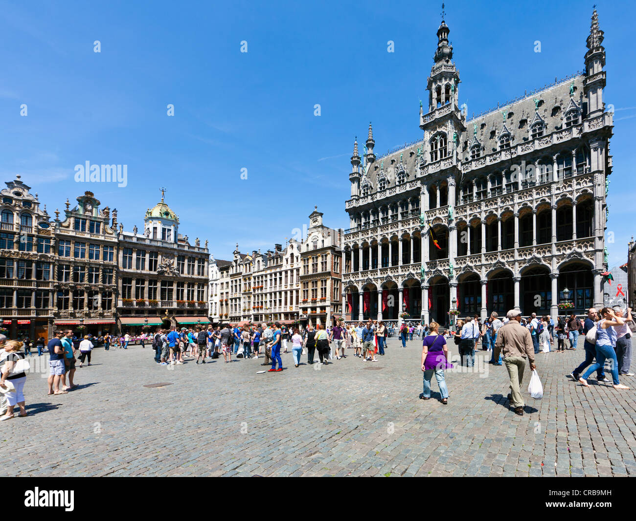 City Museum and Guild Halls on Grote Markt square, Grand Place, UNESCO ...