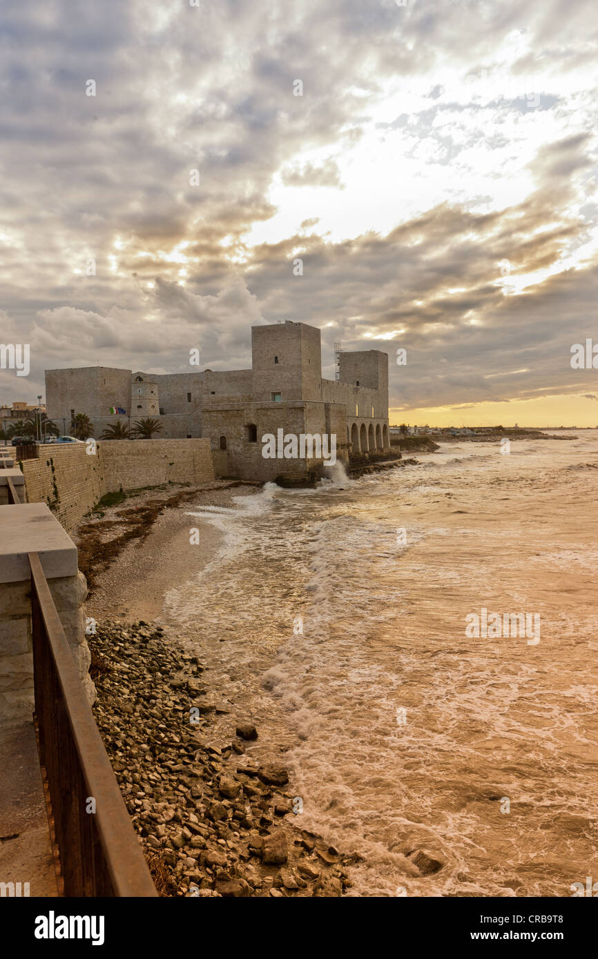 Trani Castle, the fortress of Trani, Apulia, Southern Italy, Italy ...