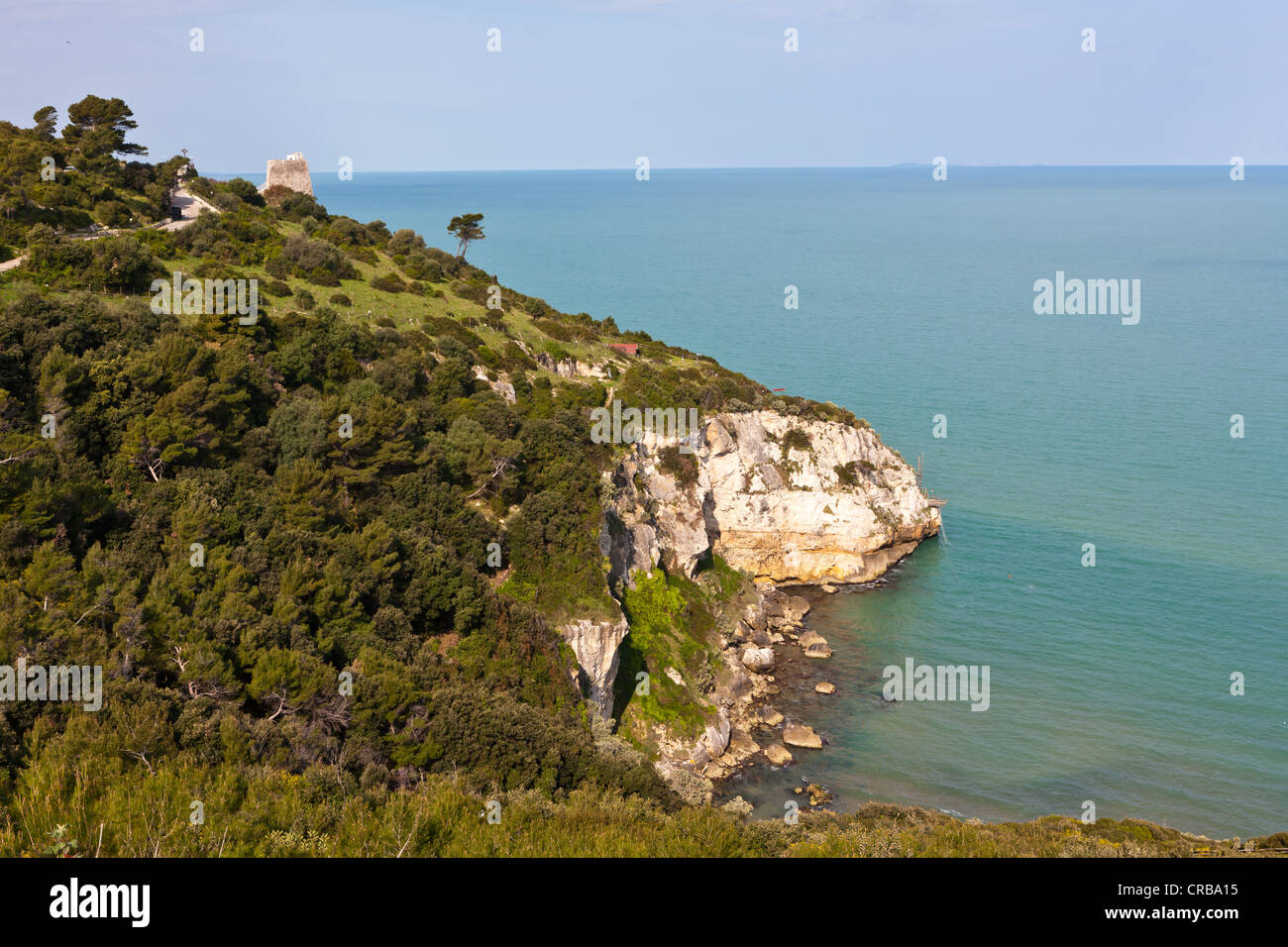 Torre di Monte Pucci, Saracen signal tower, watchtower, Gargano, Foggia ...