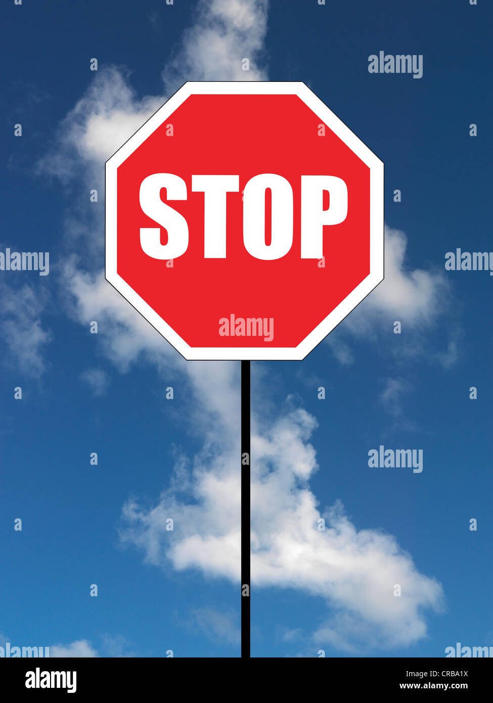A close up shot of a red stop sign Stock Photo - Alamy