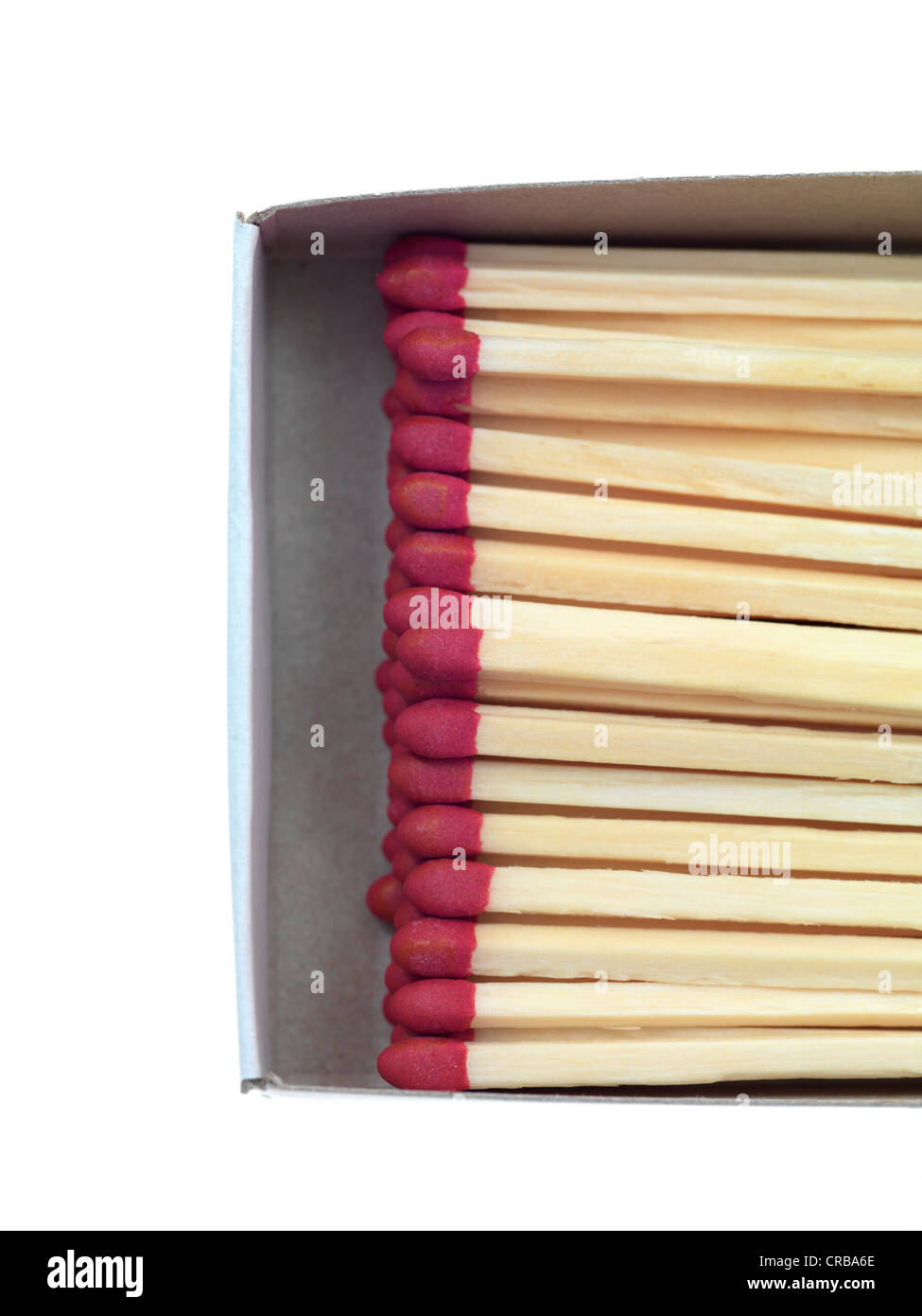 Wooden matches isolated against a white background Stock Photo - Alamy