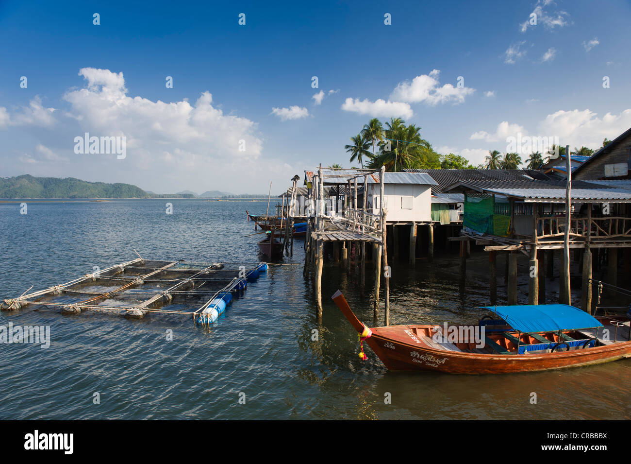 Fishing village of Ban Ko Jum, Ko Jum or Koh Pu island, Krabi, Thailand ...
