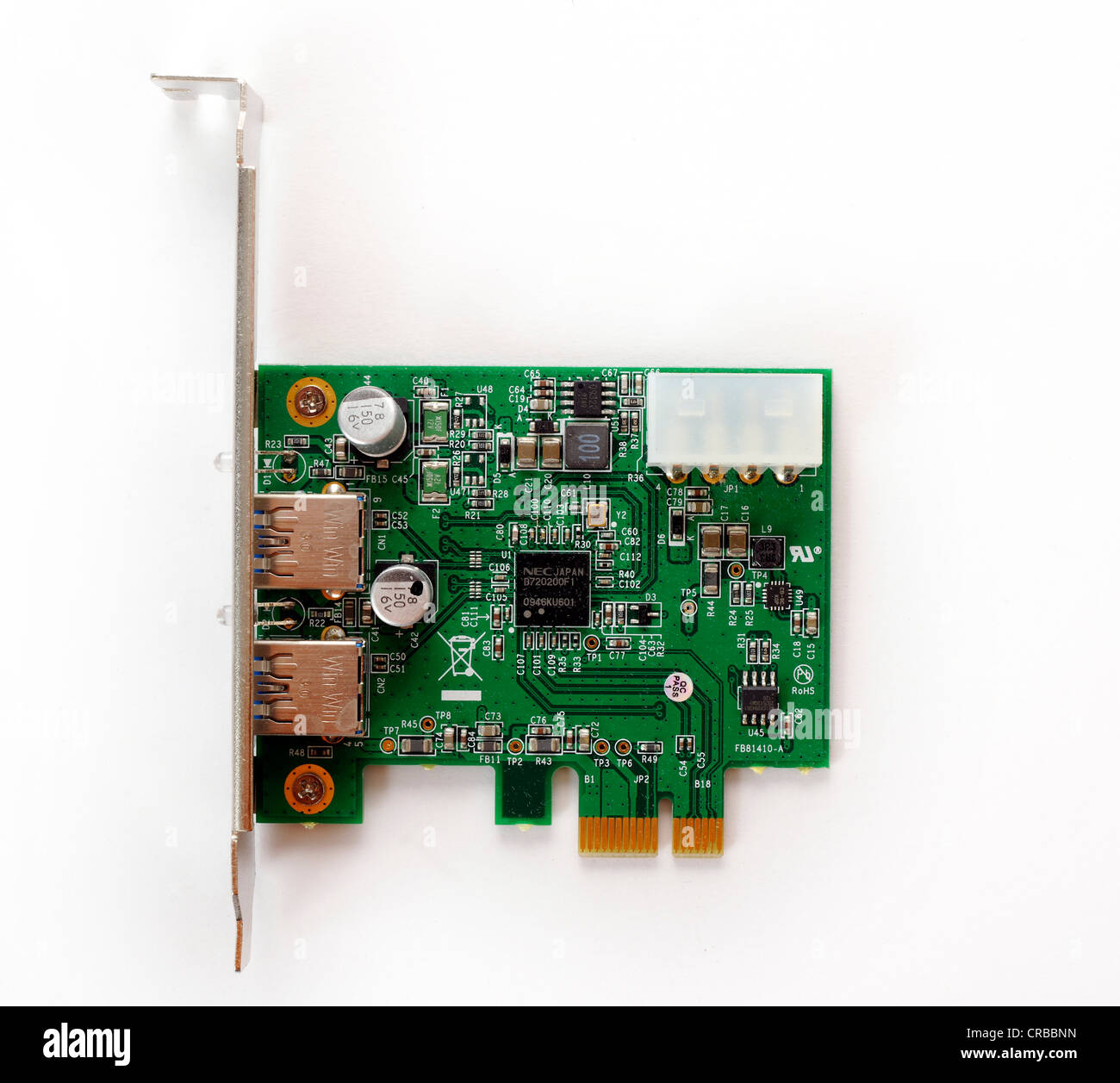 Printed circuit board, PC expansion card PCI for USB-3.0 Connection ...