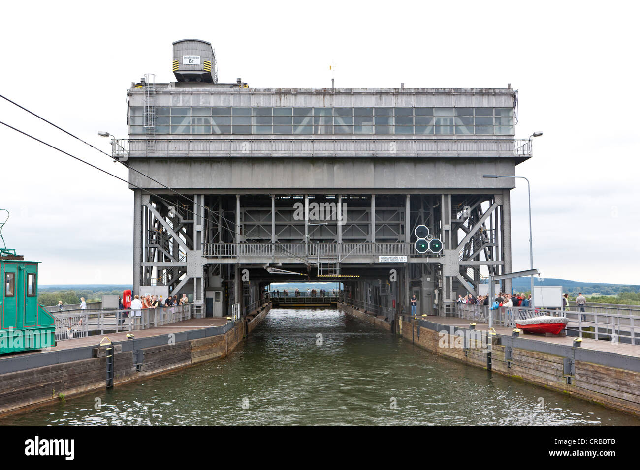 Niederfinow boat lift, upper entrance, Brandenburg, Germany, Europe ...