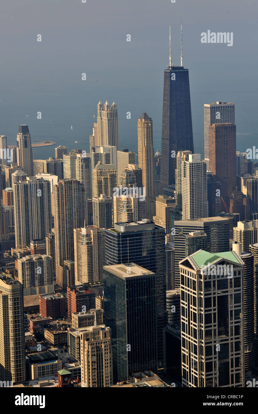 Chicago modern buildings john hancock tower hi-res stock photography ...
