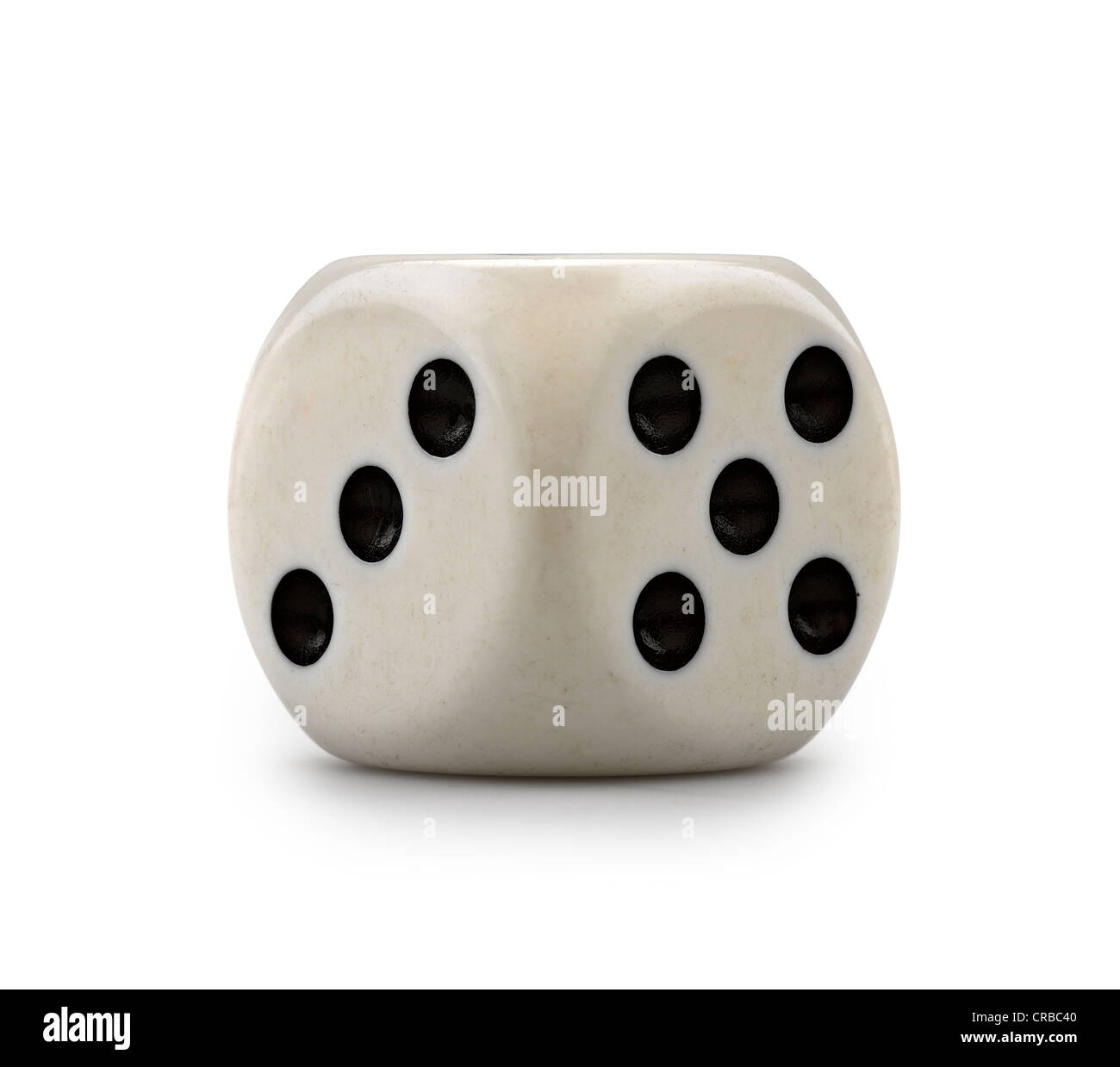 Old and used dice isolated on white background Stock Photo - Alamy