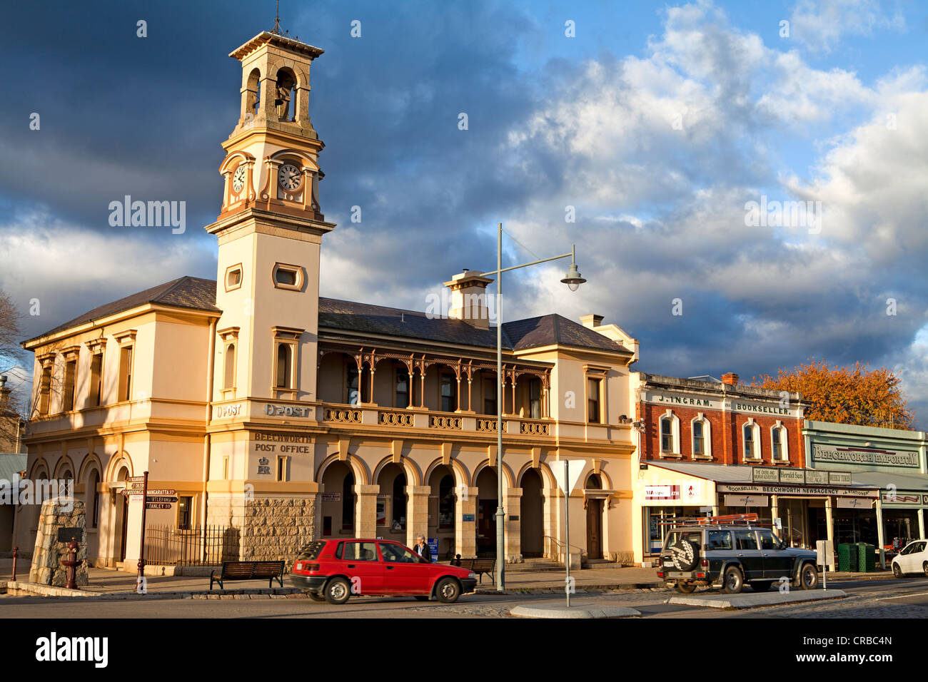 Beechworth post office in Victoria's High Country Stock Photo - Alamy