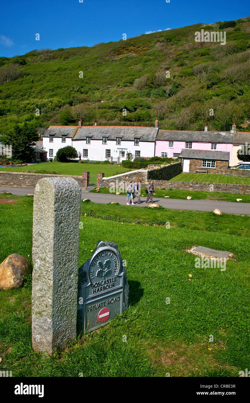 Boscastle Cornwall UK National Trust Stock Photo - Alamy