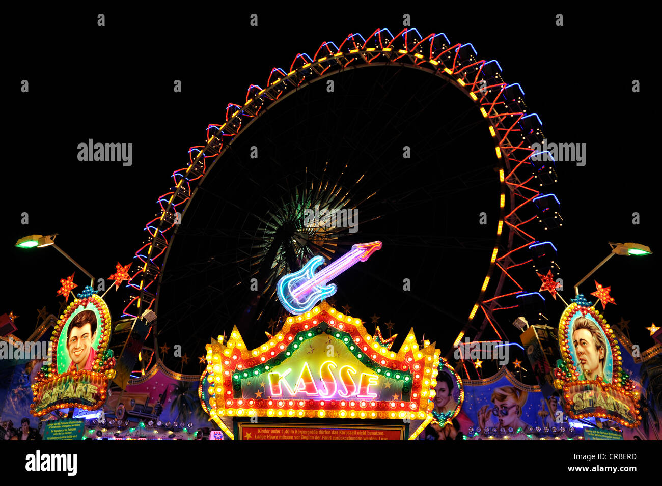 Ferris wheel, Cannstatter Volksfest, Wasen, Stuttgart Beer Festival ...