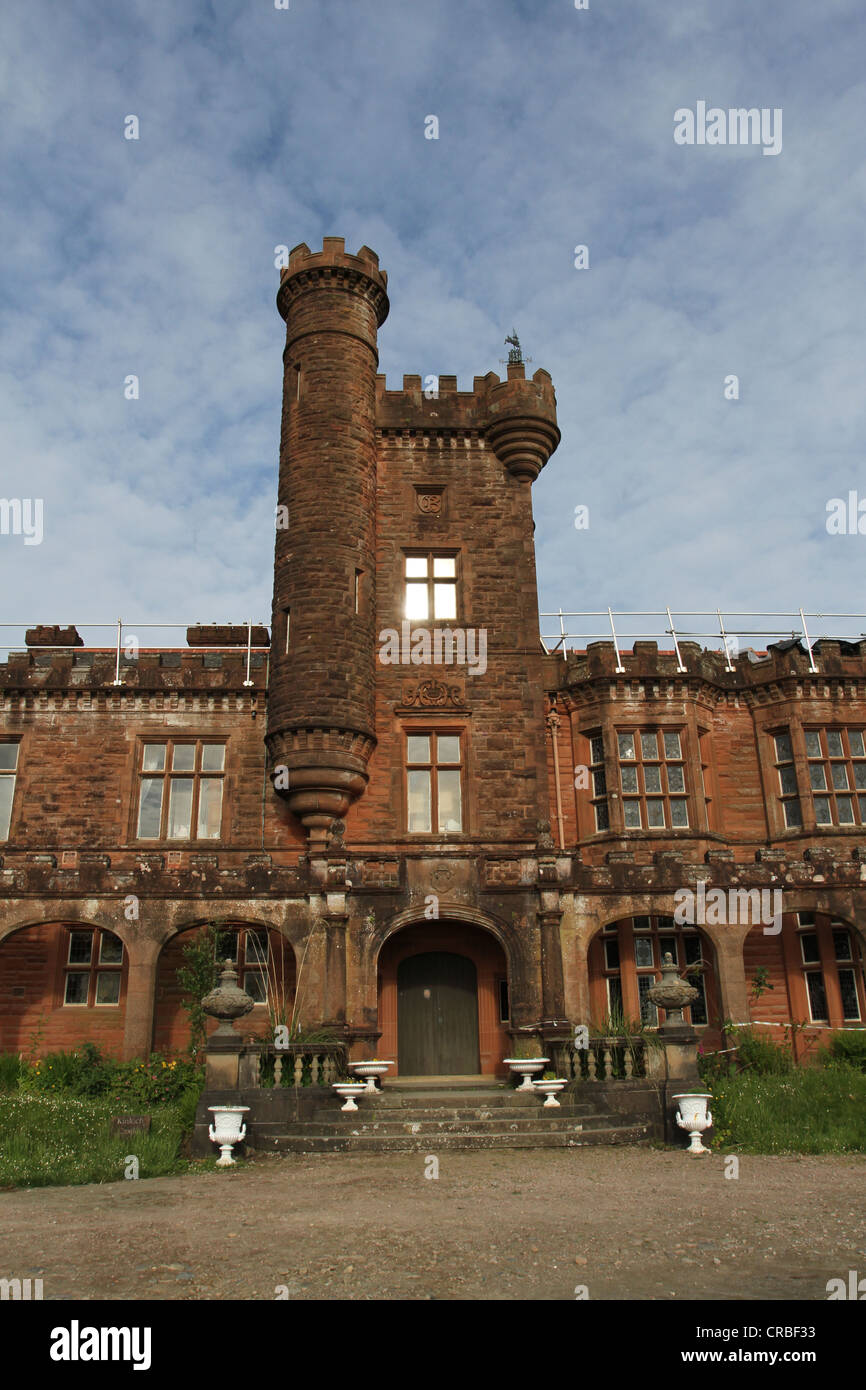 Exterior of Kinloch Castle Isle of Rum Scotland May 2012 Stock Photo ...