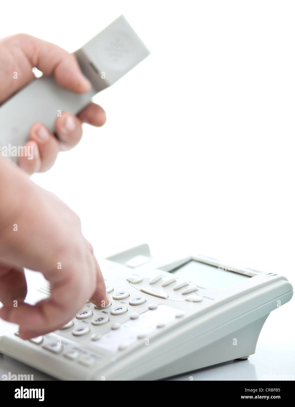 making a phone call (color toned image Stock Photo - Alamy