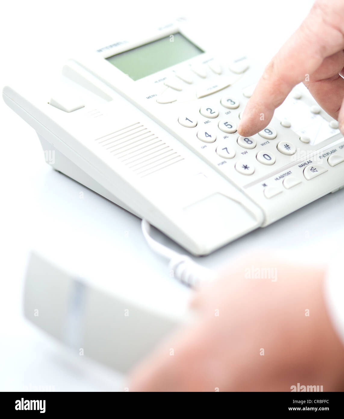 making a phone call (color toned image Stock Photo - Alamy