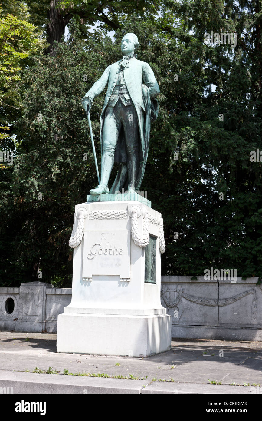 Goethe monument, Strasbourg, Alsace, France, Europe Stock Photo - Alamy