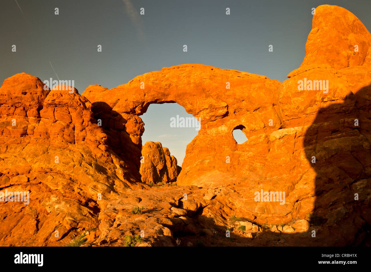 Turret Arch, natural arch, The Windows Section, Arches National Park ...