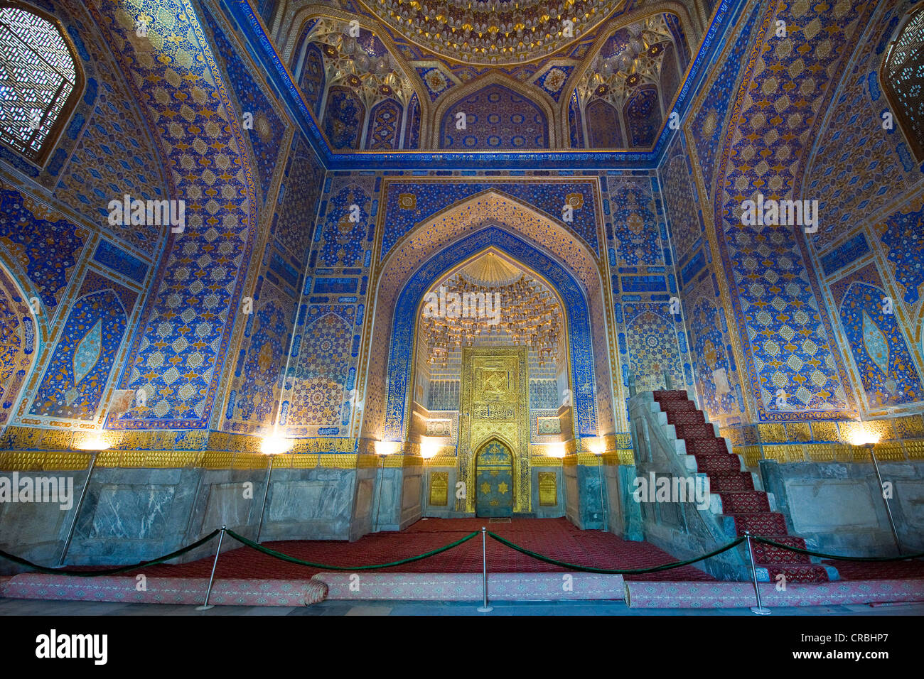 Interior of tilla kori madrasah hi-res stock photography and images - Alamy