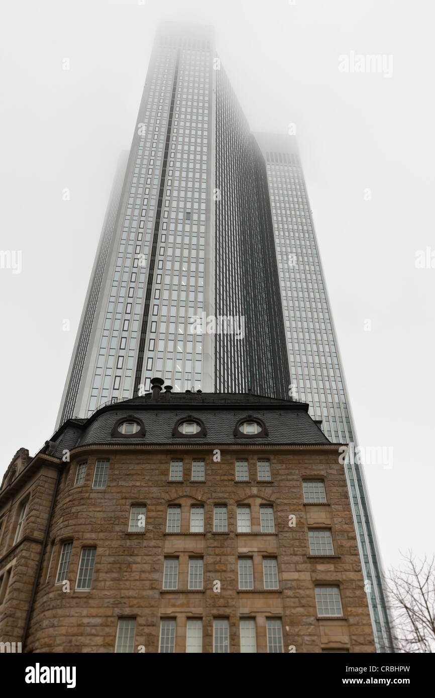 Deka Bank headquarters in the fog, Frankfurt am Main, Hesse, Germany ...