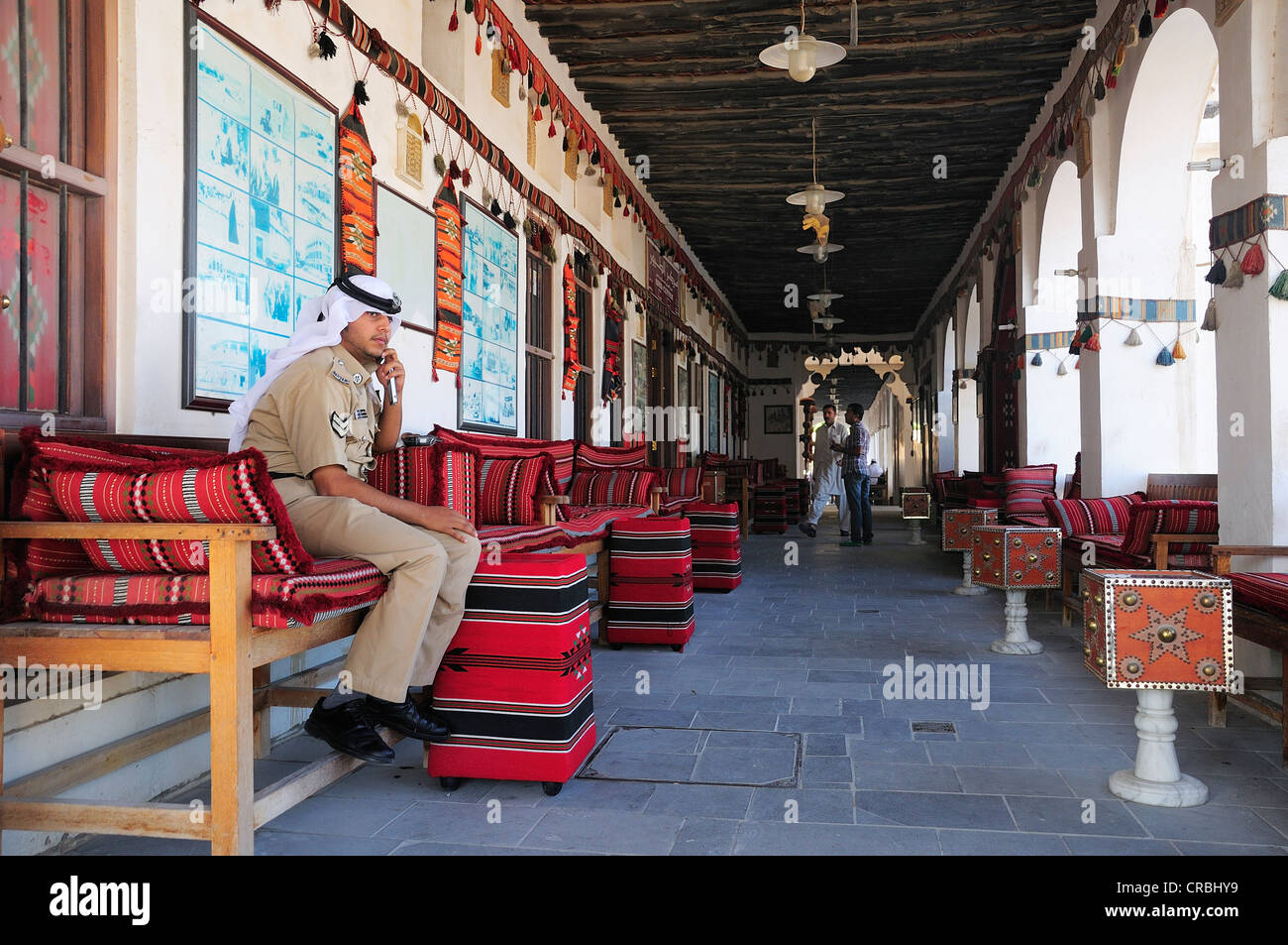 Police officer in Doha, Qatar, Middle East Stock Photo - Alamy