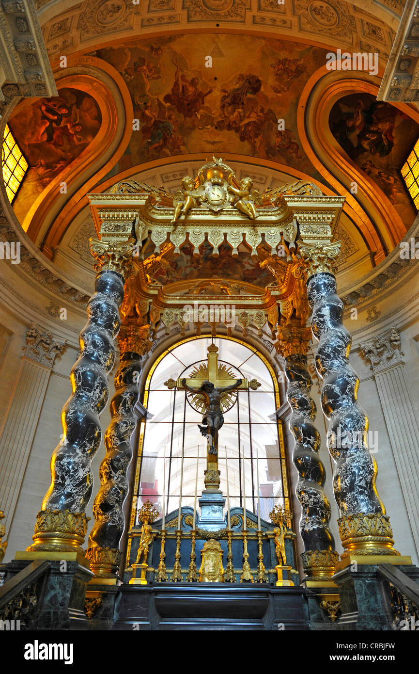 Paris france gilded golden dome cathedral of the church at hi-res stock ...